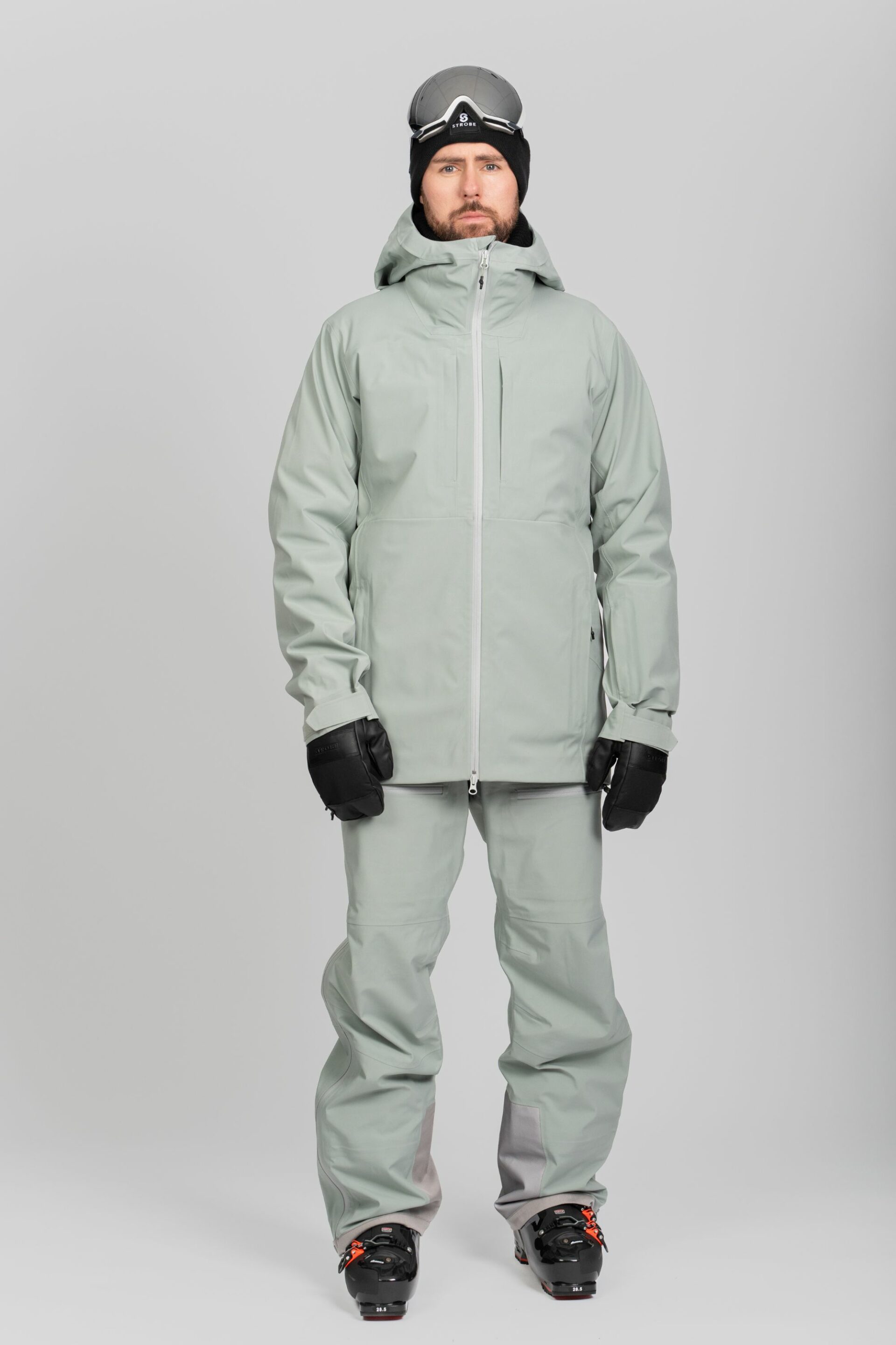 Gentian 3L Shell Jas - Sage Green - Heren - Strobe